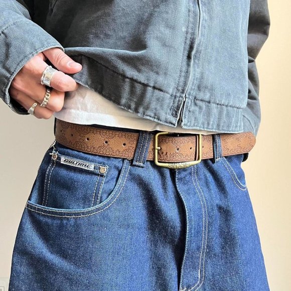 Accessories | Vintage Style Brown American Western Floral Rustic Boho ...